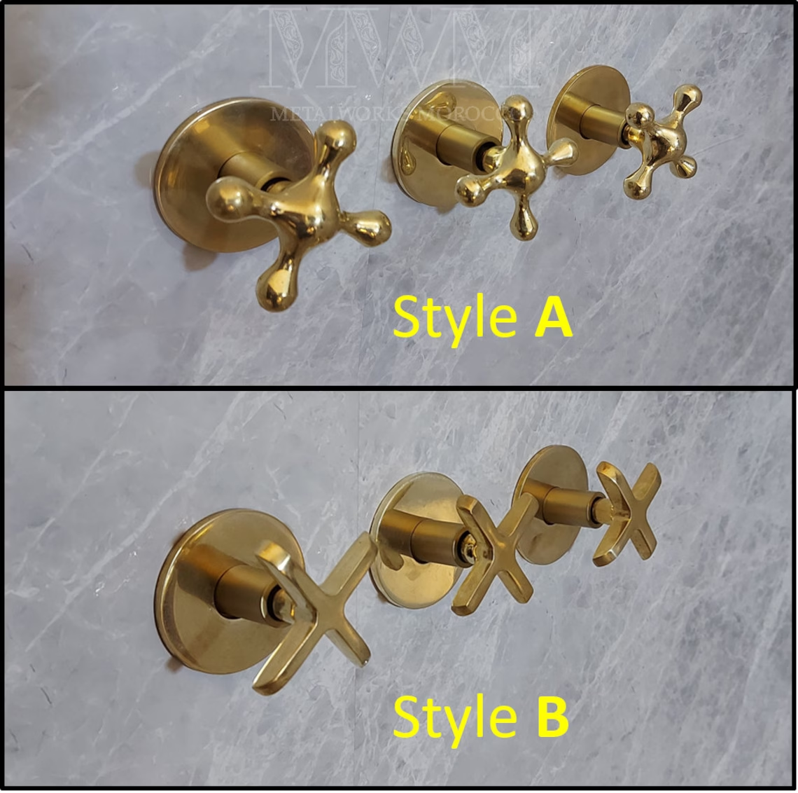 Solid Brass Ceiling Mounted Rain Shower Head With Handheld